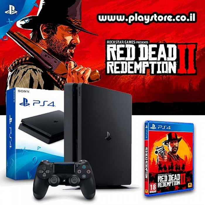 קונסולה משחקים בקר אחד ומשחק PlayStation 4 500 GB Console – Red Dead ...