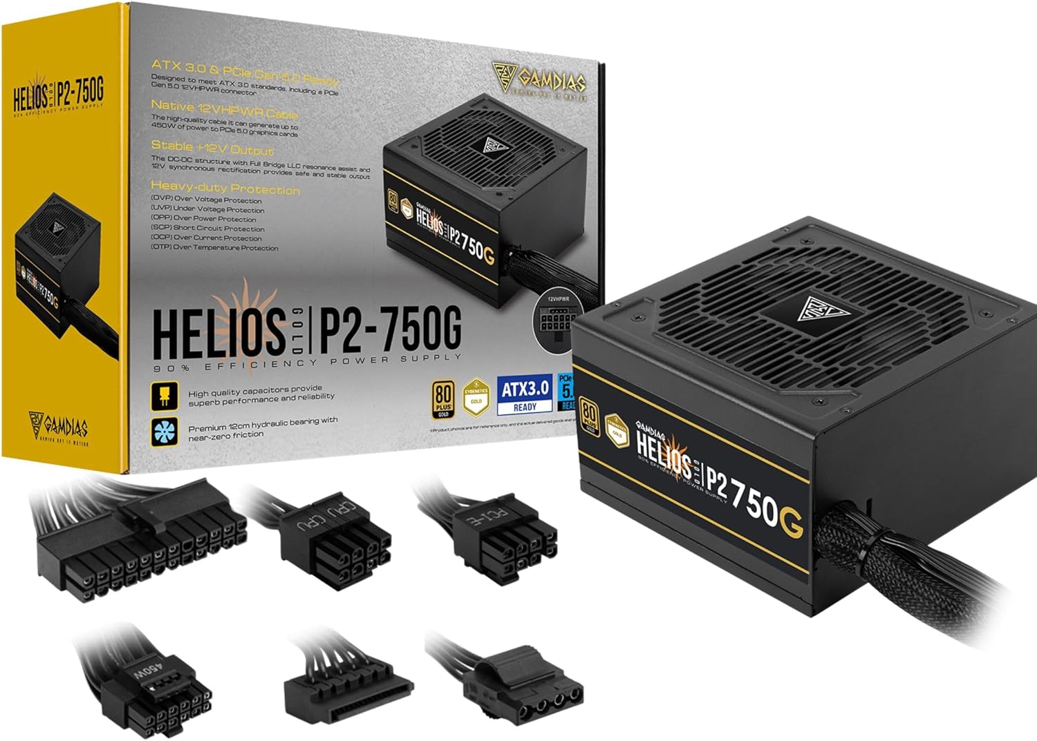 ספק כח GAMDIAS HELIOS P2-750G 750W